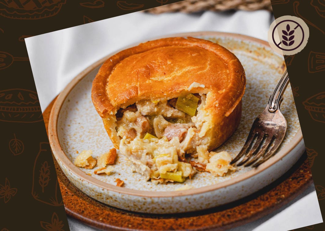 Box of Gluten Free Chicken, Leek & Bacon Pies – Chunk of Devon