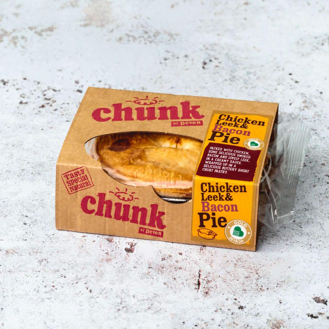 Box of Chicken, Leek and Bacon Pies – Chunk of Devon